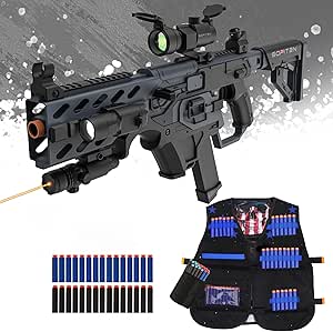 Amazon.com: SOFITEN Toy Gun Automatic Sniper Rifle with Tactical Vest ...