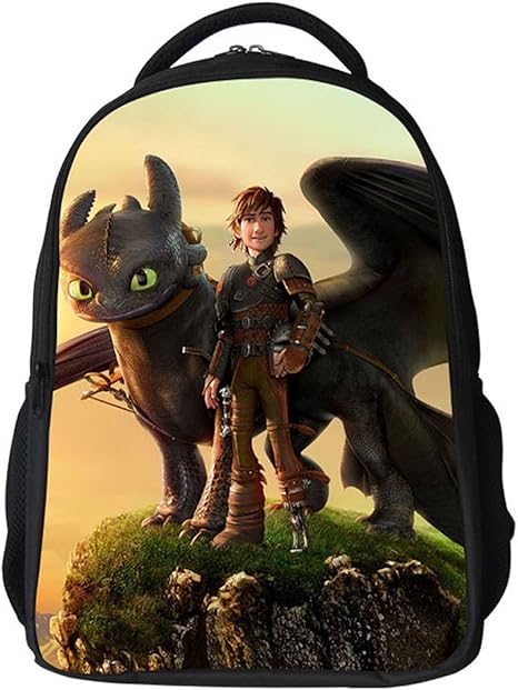 16" How to Train Dragon Backpack School Bag for Kids Teenagers, A ...