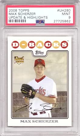 Amazon.com: 2008 Topps Update Baseball #UH280 Max Scherzer Rookie Card ...