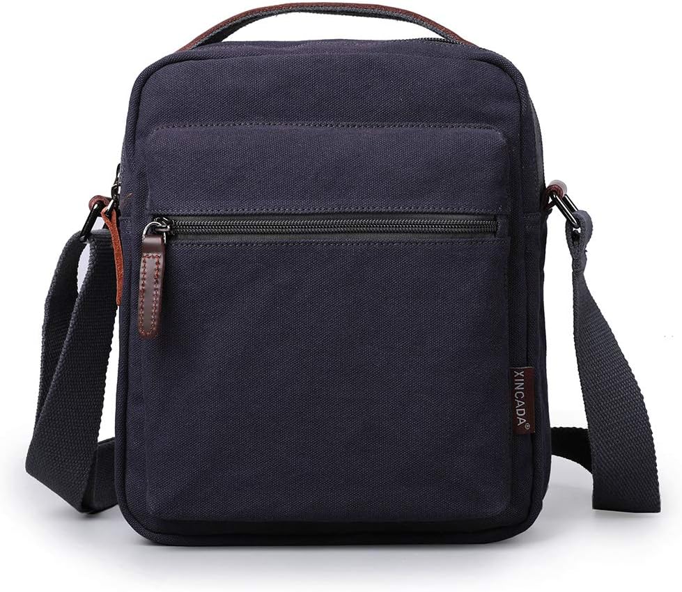 XINCADA Vintage Canvas Messenger Bag Cross Body Bags Shoulder Bag for ...