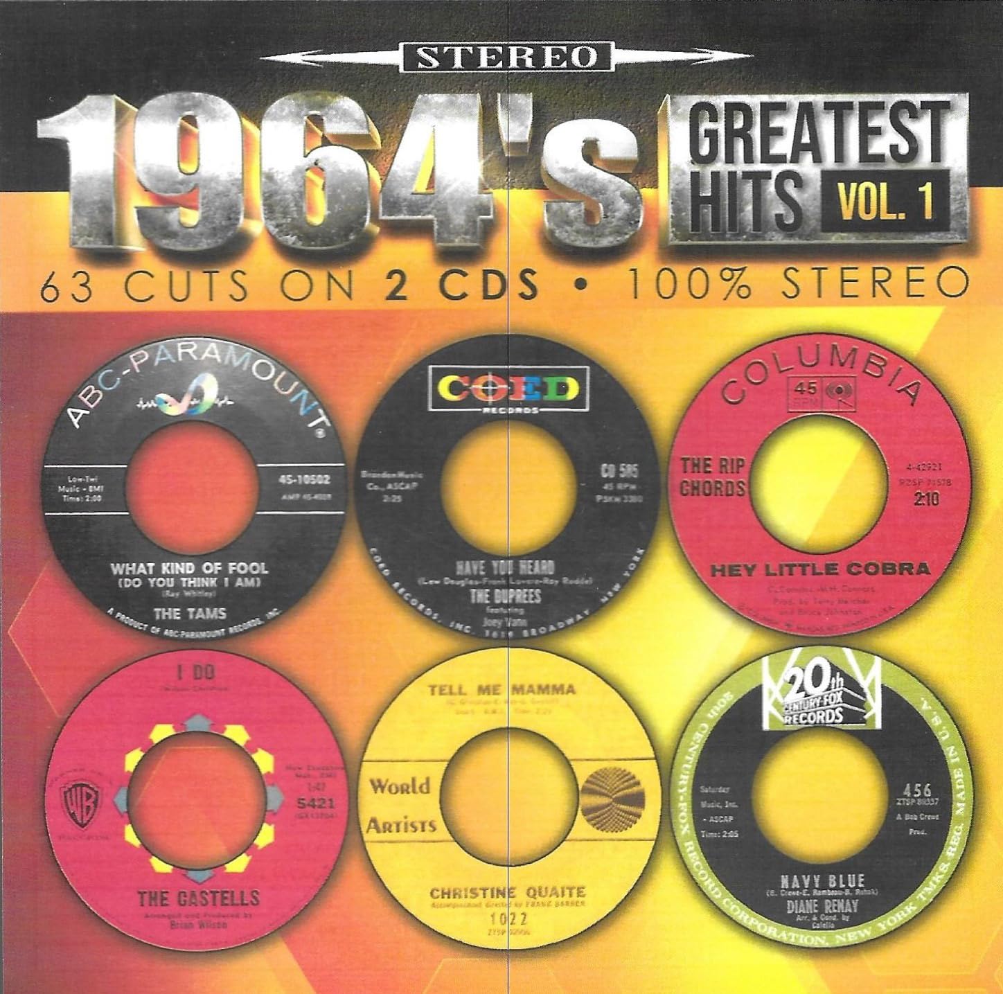 Various Artists - 1964's Greatest Hits, Vol. 1 - Amazon.com Music