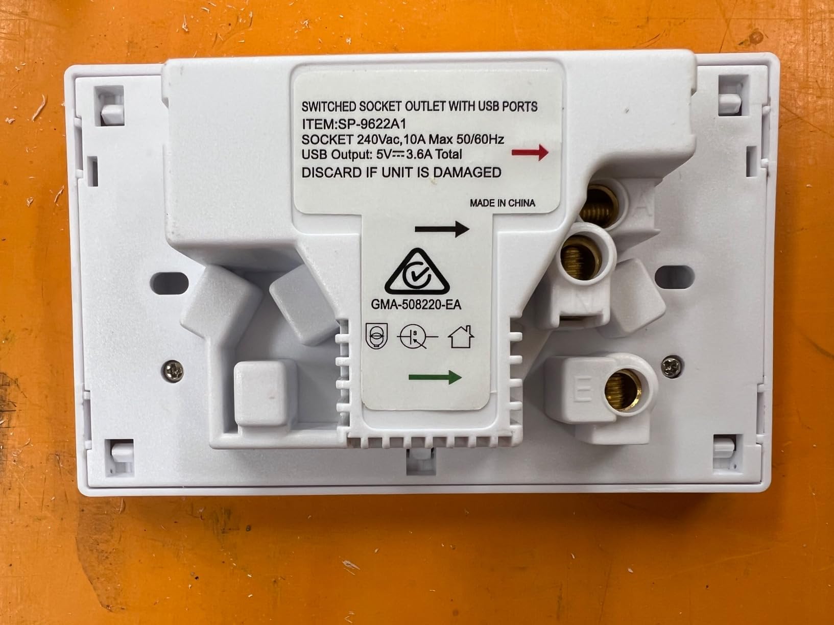 Double Power Point with 2 USB A and 1 Type C, GPO Wall Outlet, Fast ...