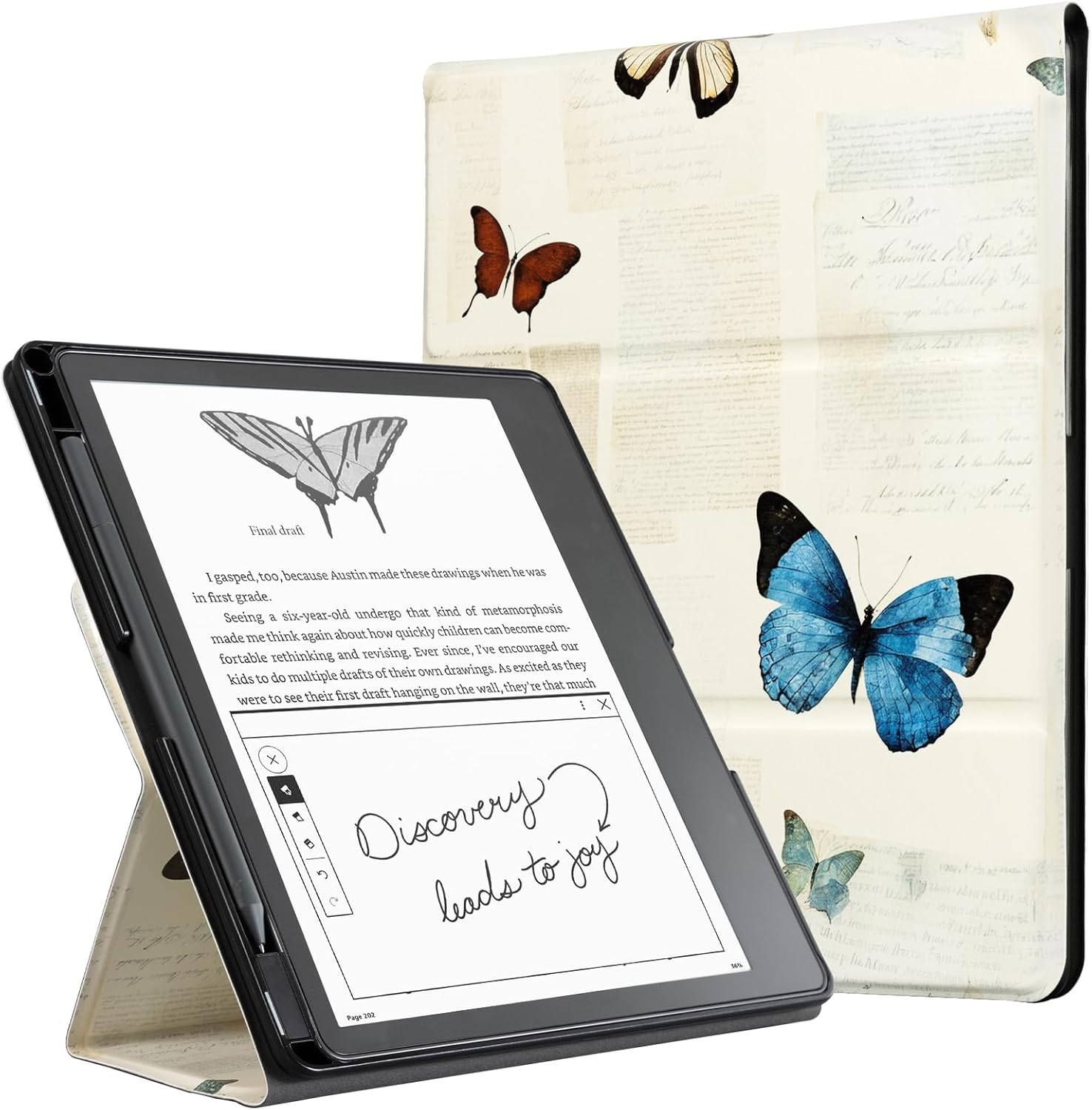 Amazon.com: CoBak Stand Case for Kindle Scribe - Premium Folio Leather ...