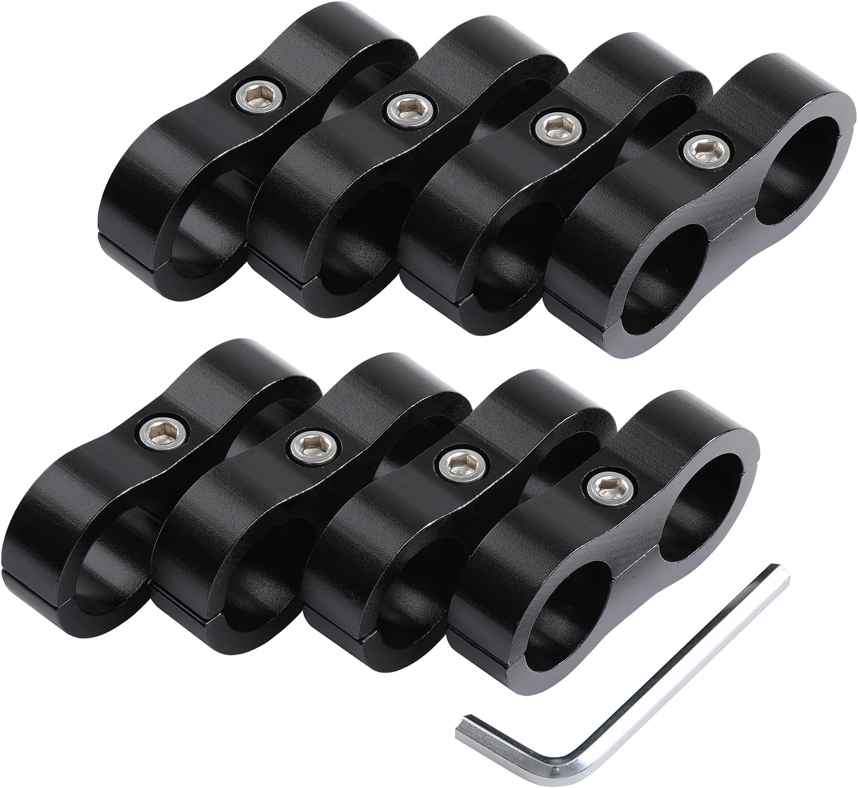 Hydraulic Pipe Clamp SENRISE 1PCS Plastic Pipe Clamps Standard Metric ...