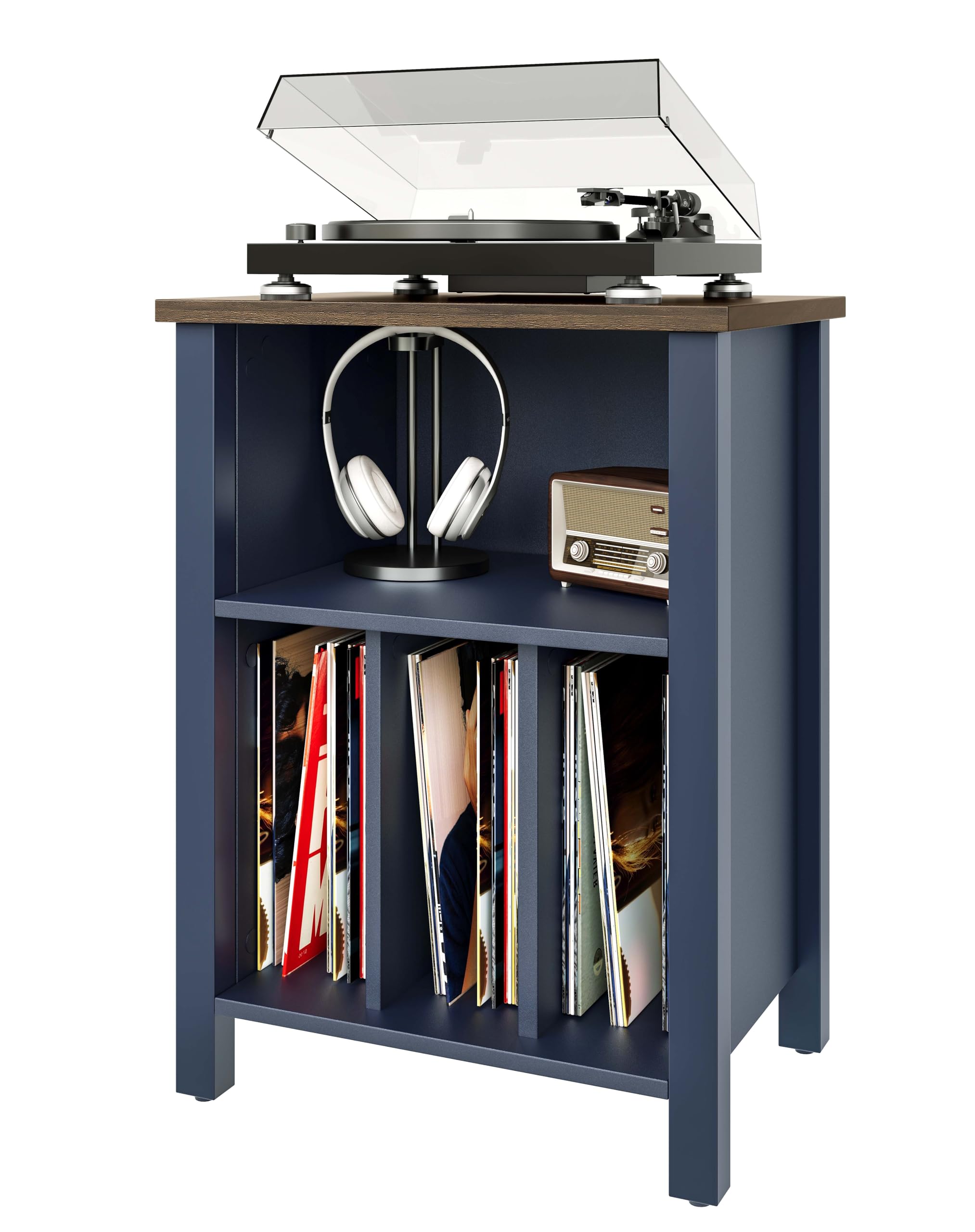 Amazon.com: Record Player Stand, Vinyl Record Storage Table End Table ...