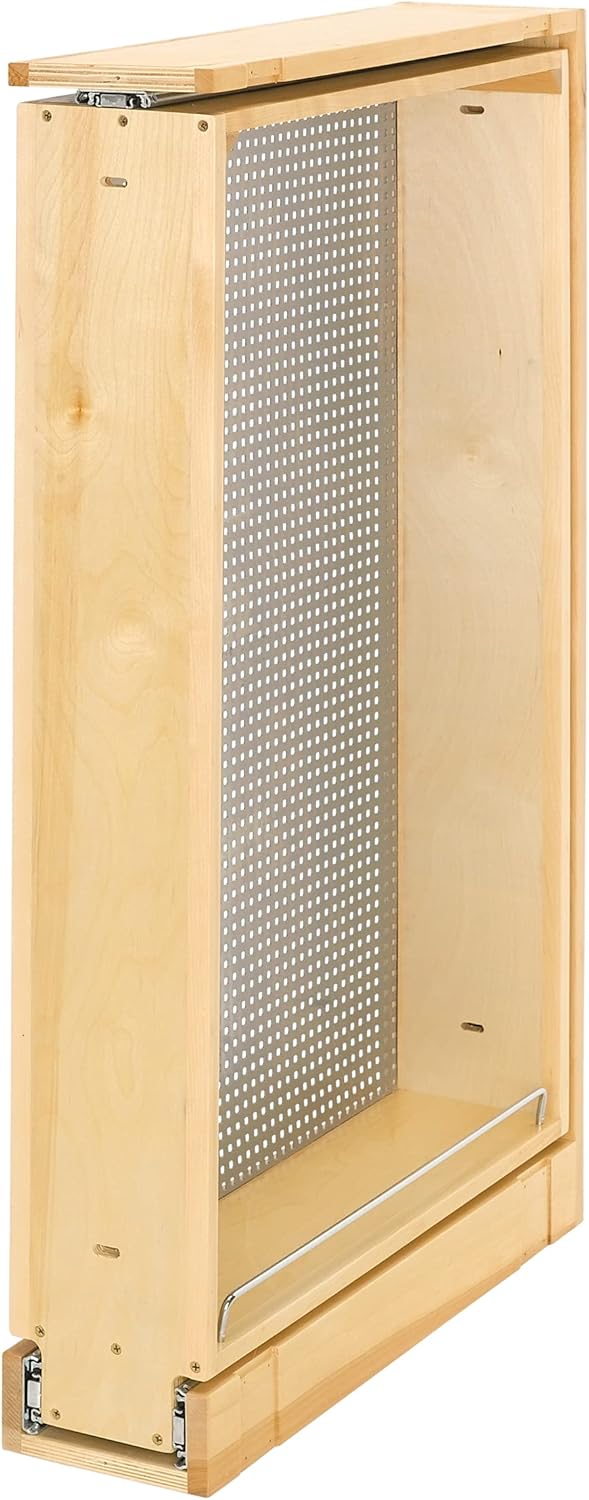 Amazon.com: Rev-A-Shelf Wood Tall Filler Stainless Steel Pull Out ...