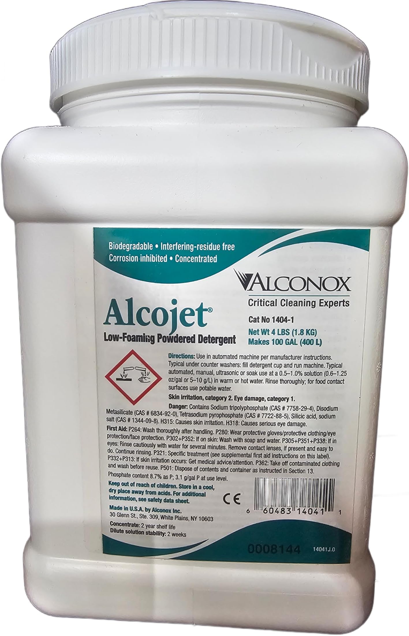 Amazon.com: Alconox Detergent Cleaning Concentrate 4 lb. Container ...