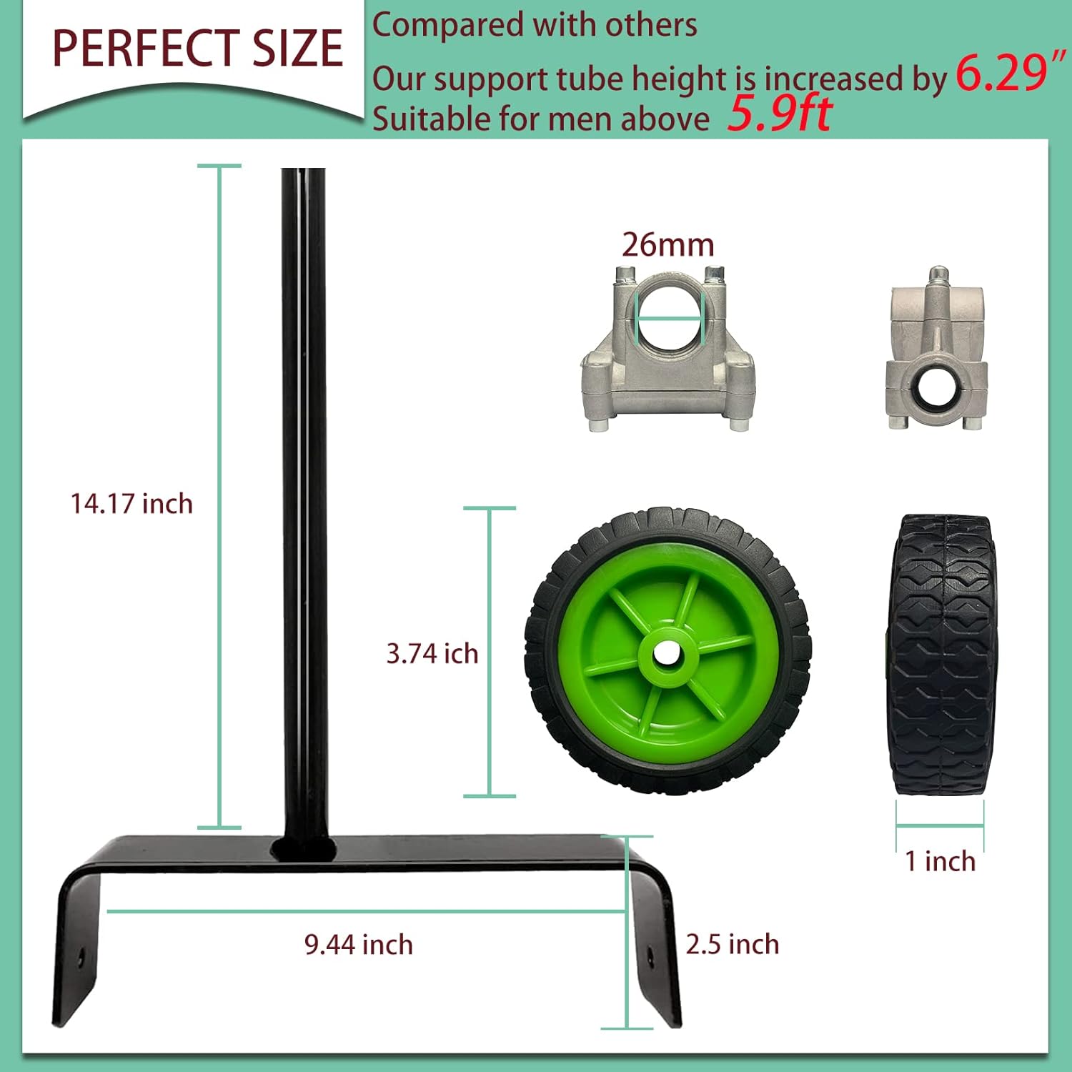 Adjustable String Trimmer Support Wheel Attachment Australia | Ubuy