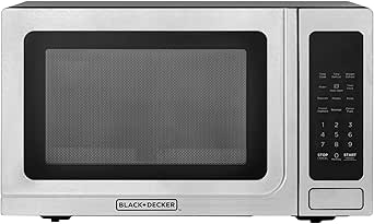 BLACK+DECKER EM036AB14 Digital Microwave Oven with Turntable Push ...