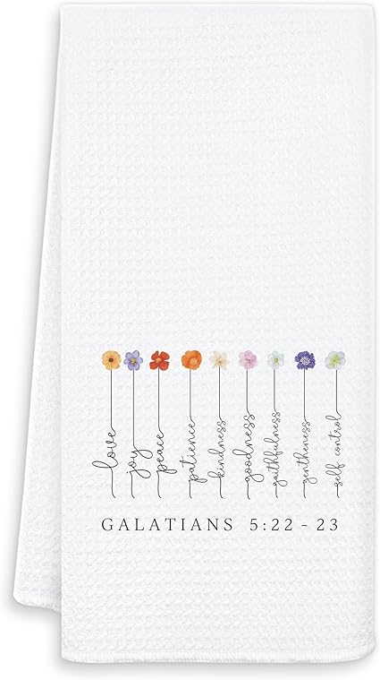Amazon.com: OSLYSO Fruit of The Spirit Christian Kitchen Towels ...