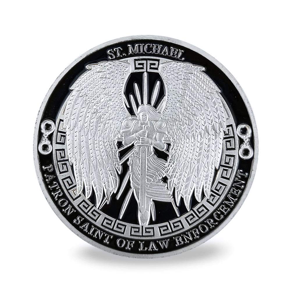 Police Officer Prayer Coin Us Law Police Officer Challenge Coin Saint
