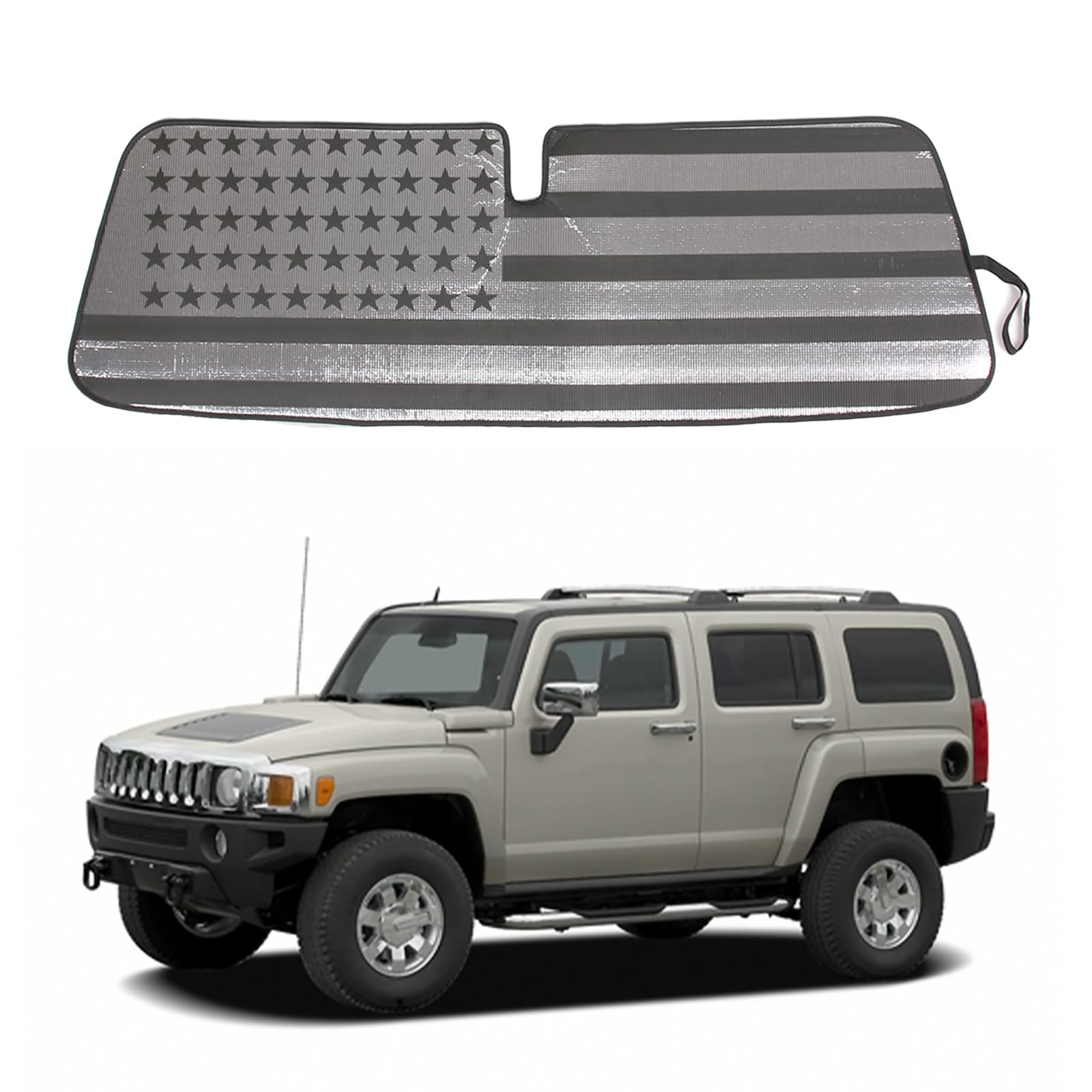 Amazon.com: Windshield Sunshade for Hummer H3 2005-2009, Front Window ...