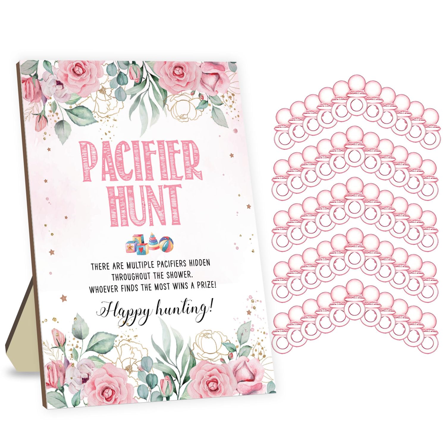 Amazon.com : Baby Pacifier Hunt Game, Baby Shower Games Set, Baby ...