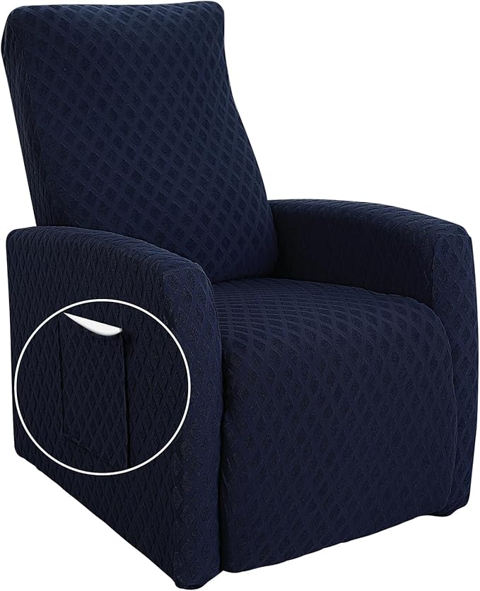 Amazon.com: SearchI Recliner Chair Cover Jacquard Chair Covers 4 Piece ...