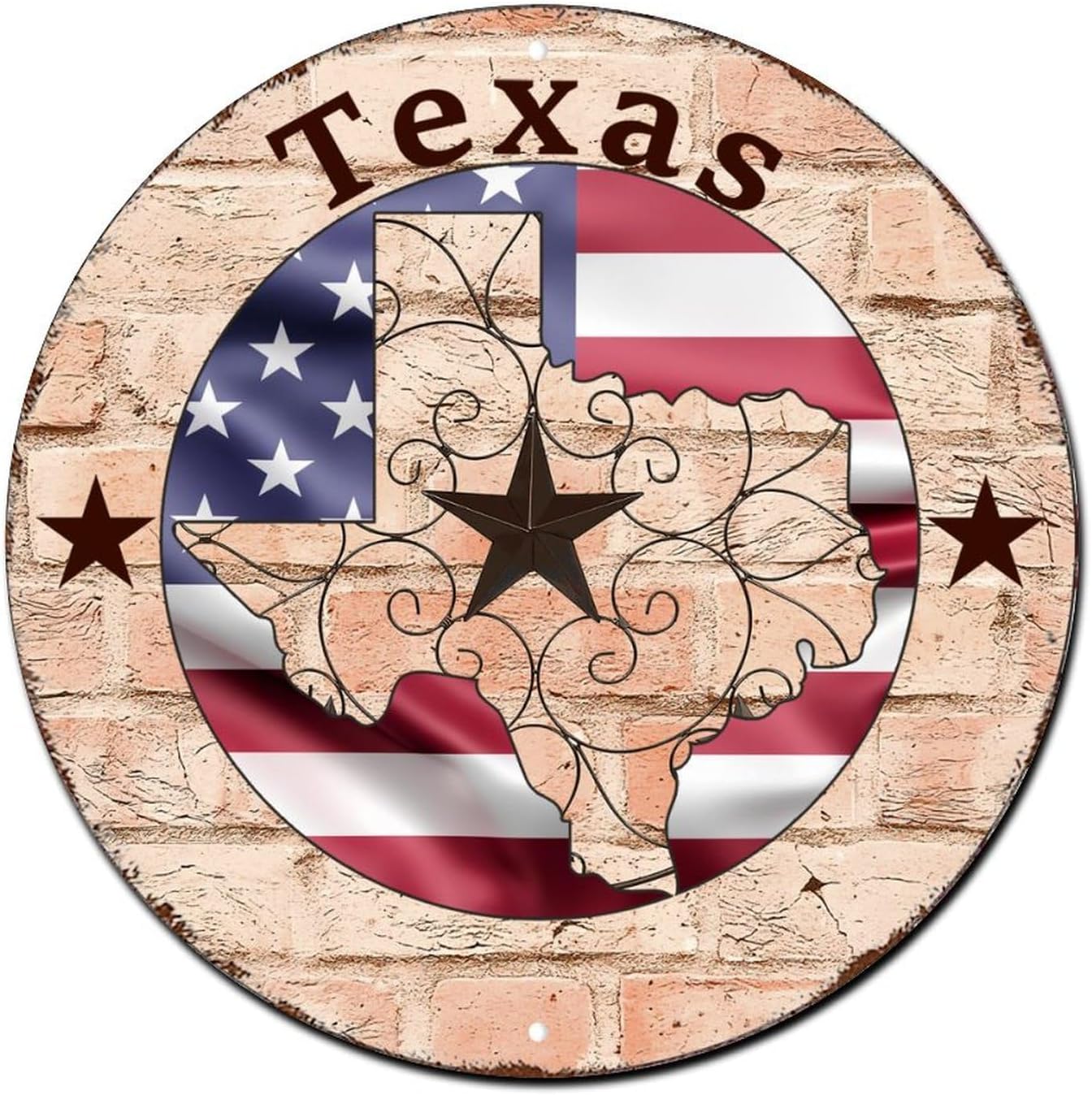 Amazon.com: Texas Decor Star Wall Decor for House Metal Signs Fashion ...