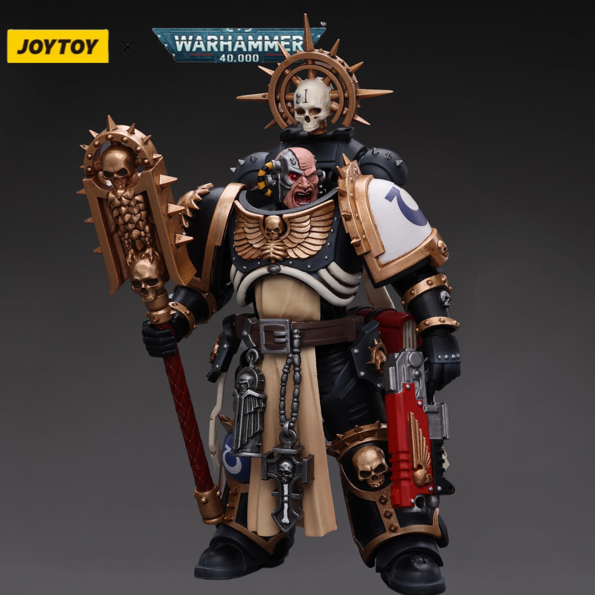 Snapklik.com : Warhammer 40K 1/18 Action Figure Ultramarines Chaplain ...