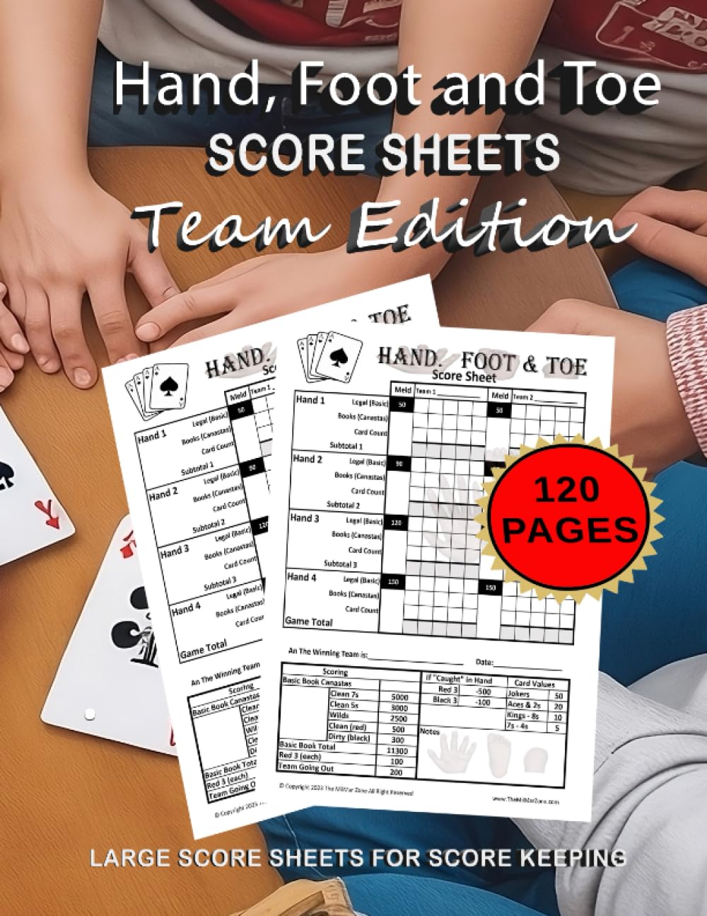 Amazon.com: Hand and Foot Score Sheet Book for Card Game: Team Edition ...