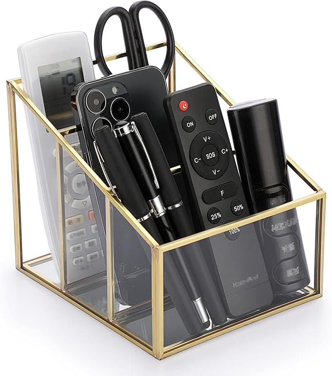 Amazon.com: Sumnacon Glass Remote Control Holder, Gorgeous Remote ...