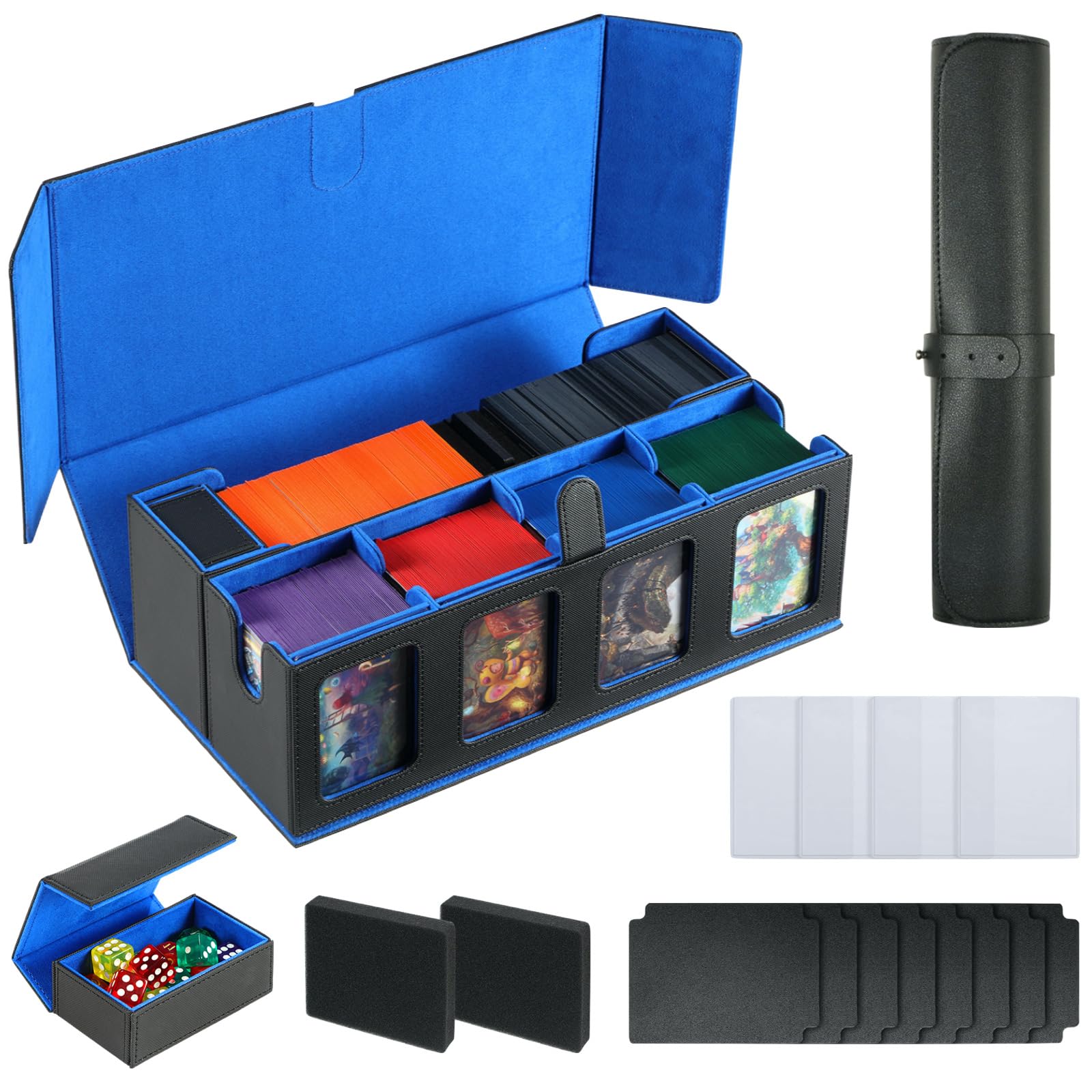 Amazon.com: WPGEAR Trading Card Deck Case for 1600 Cards, Storage Box ...