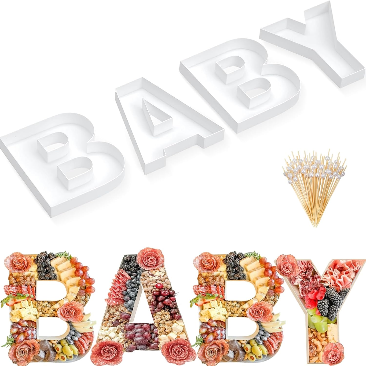 Amazon.com: Skyygemm Mini Charcuterie Letters 8 Inch Charcuterie Board ...