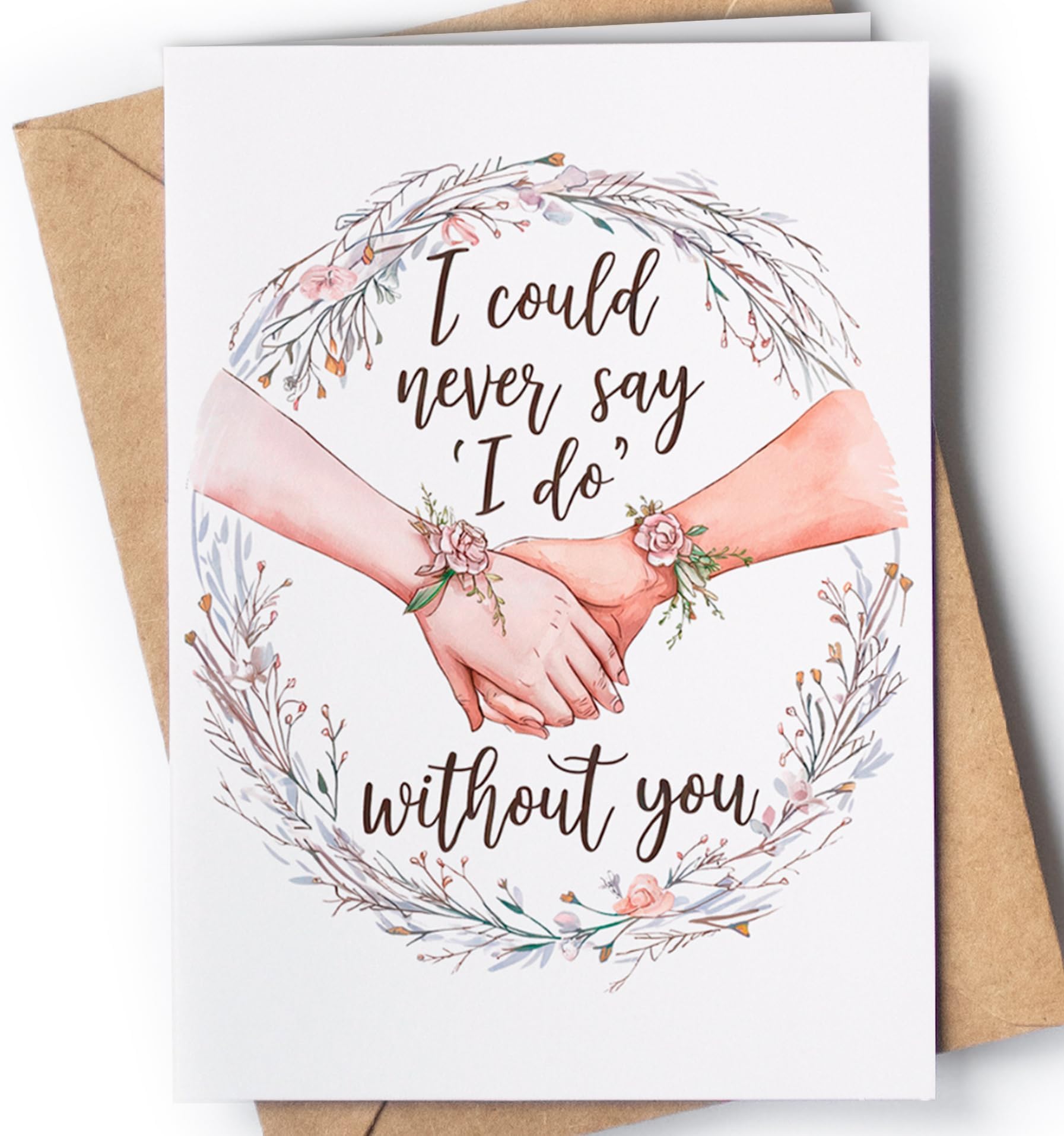 Amazon.com : Bridesmaid Proposal Cards - 12 Cards With Envelopes ...
