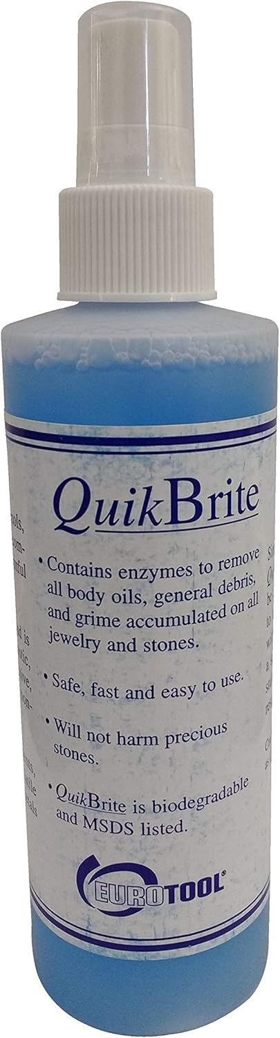 Amazon.com: Quick Brite 8oz. Biodegradable Jewelry, Watch Cleaner Spray ...