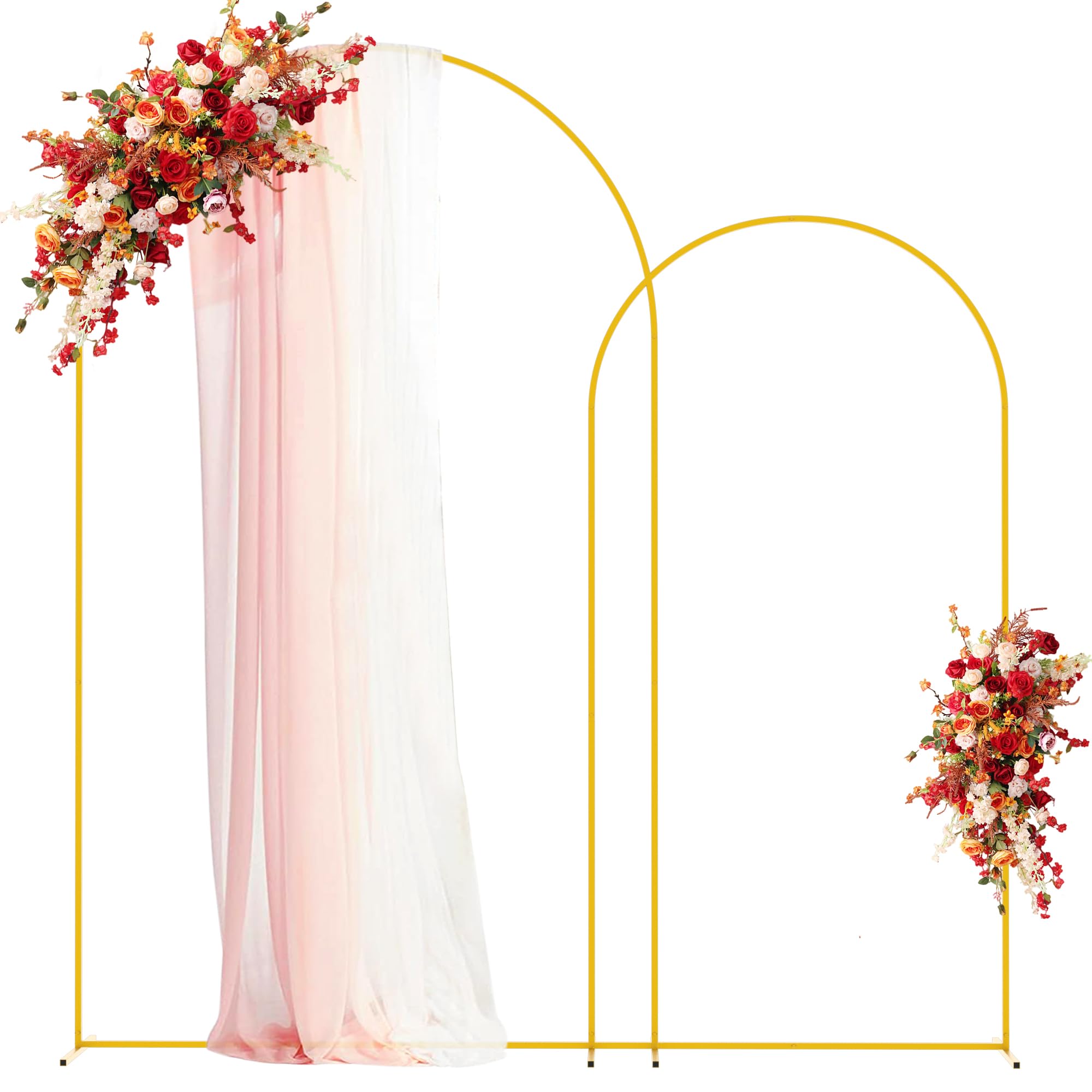 Snapklik.com : Putros Wedding Arch Stand Gold Metal Arch Stand Set Of 2