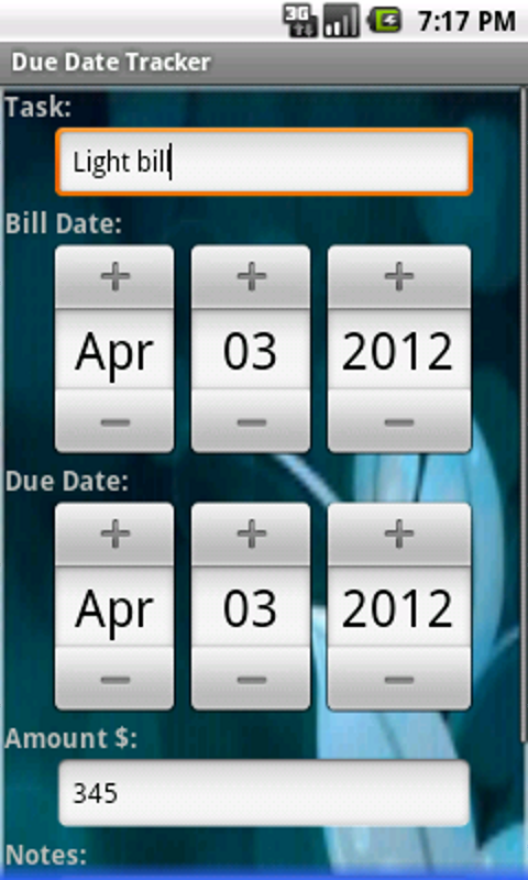 Due Date Tracker - App on Amazon Appstore