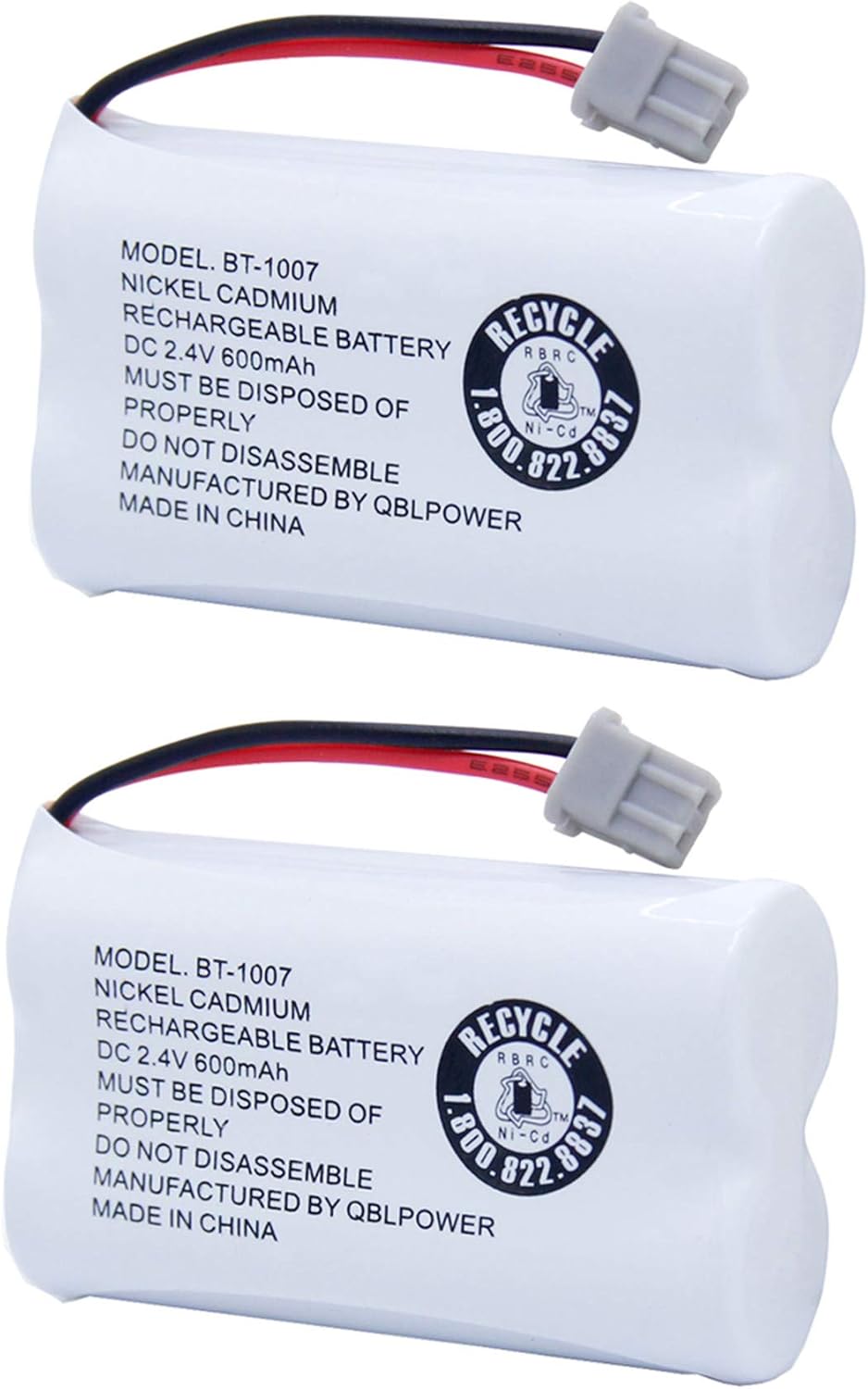 Amazon.com: QBLPOWER BT-1007 Rechargeable Cordless Telephone Batteries ...