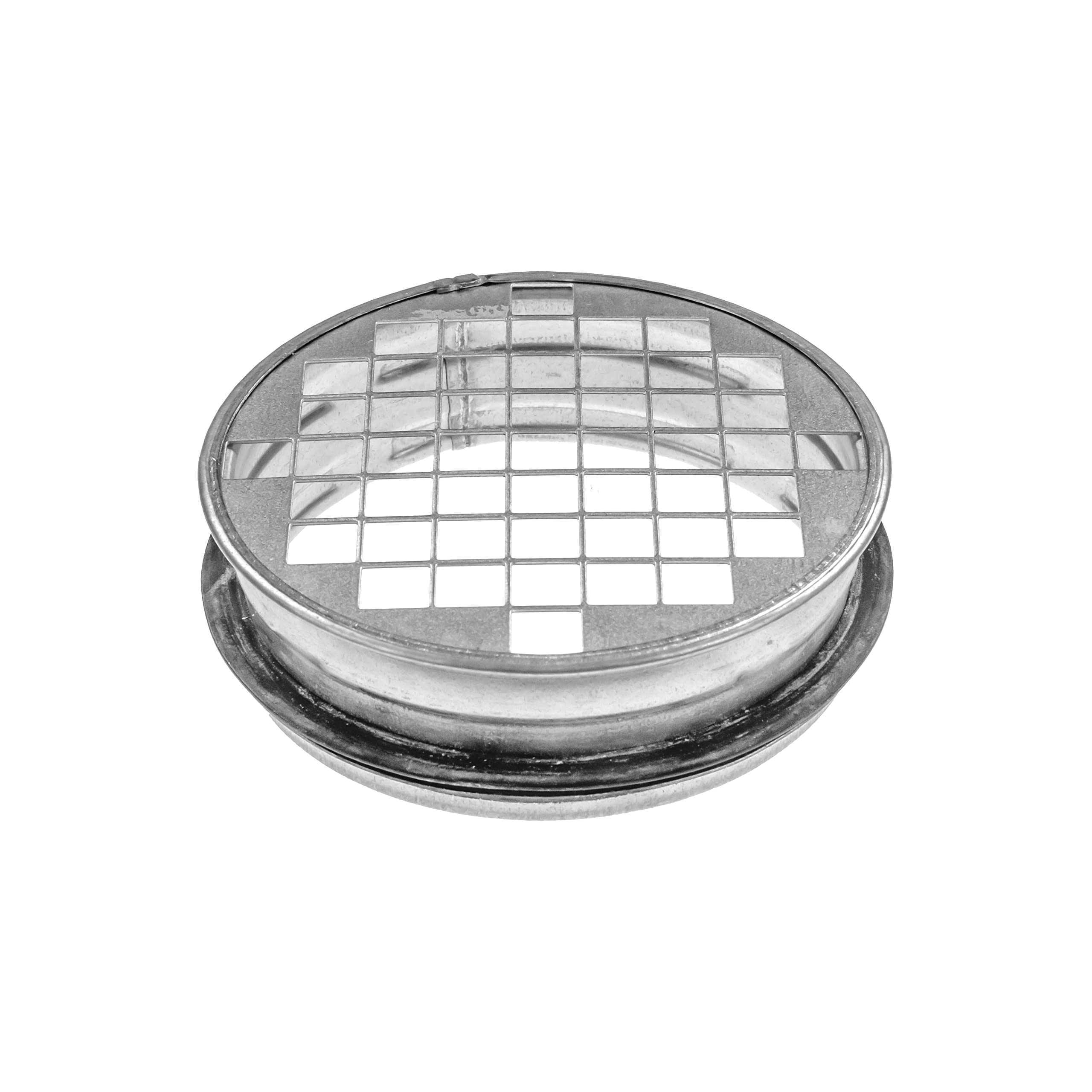 Snapklik.com : 4" Inch (net 3/8" X 3/8" In) Steel Mesh Duct End Cap