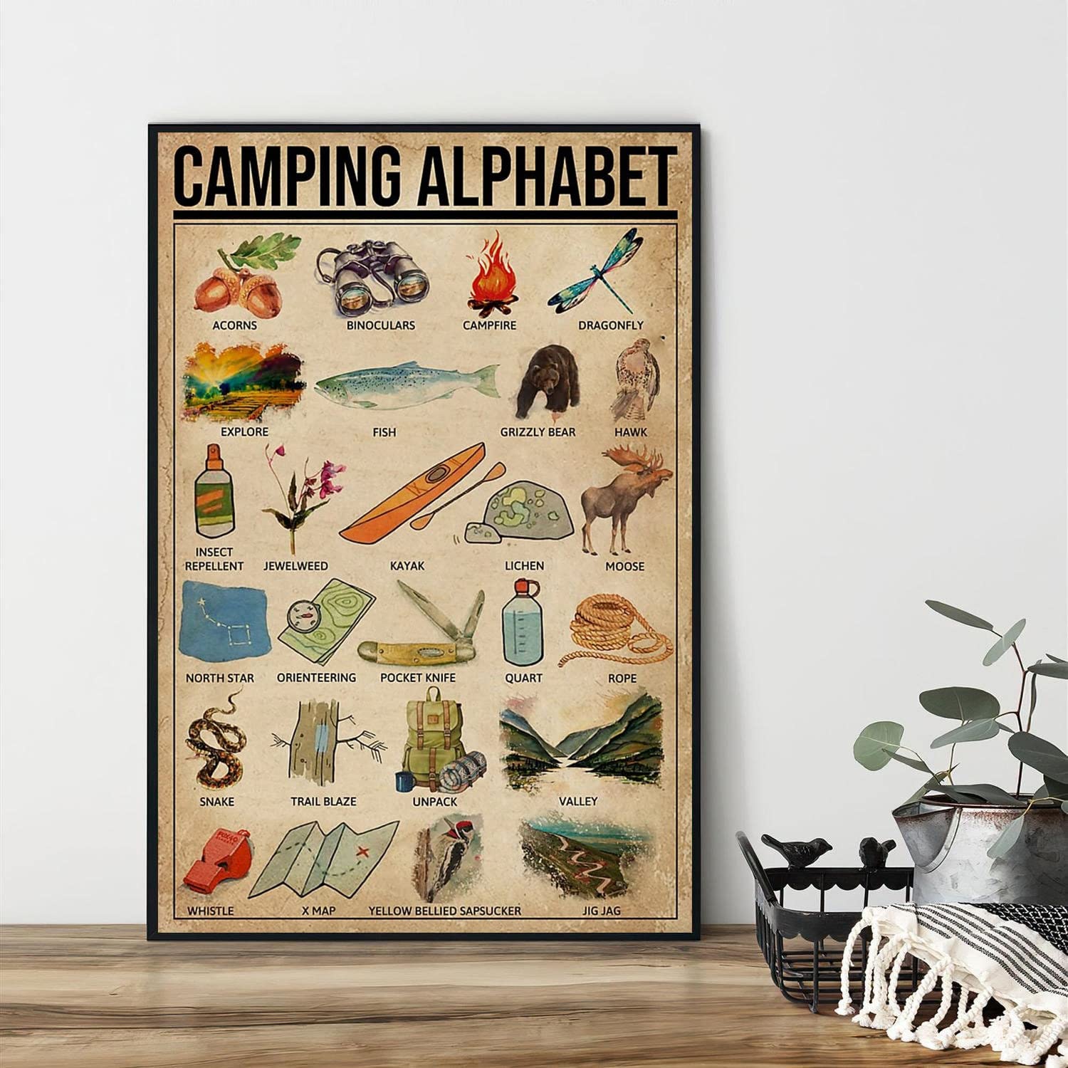 Vintage Camping Poster