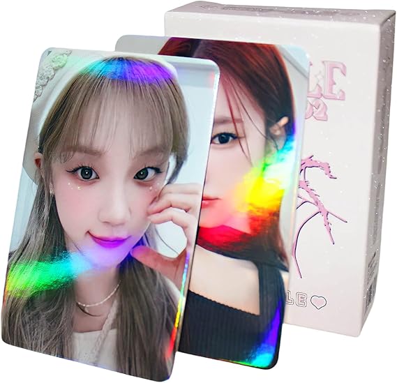 Amazon.com: PYAJUU (G) I-DLE Laser Photo Cards 55pcs GIDLE Holo Effect ...