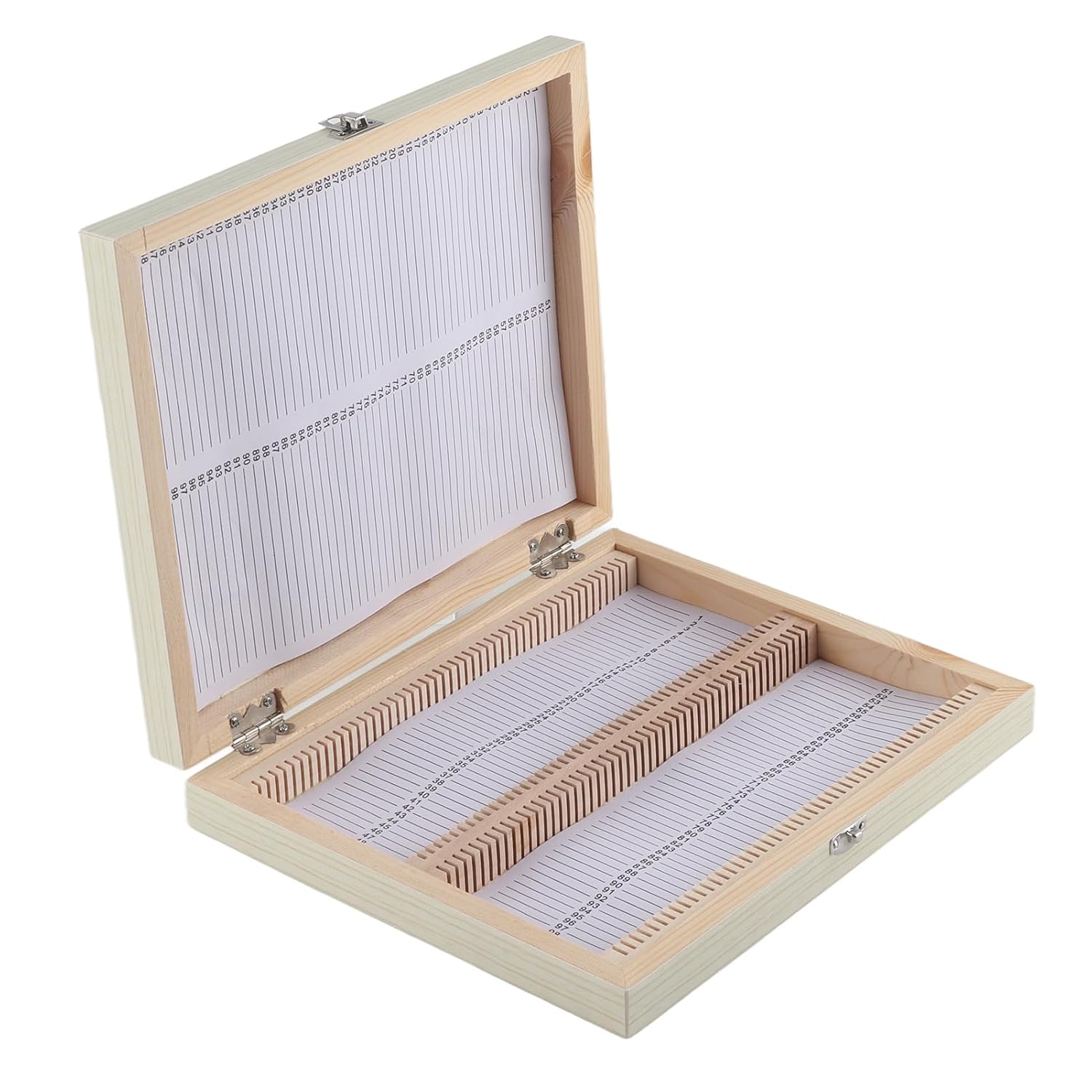 Glass Slide StorageMicroscope Slide Holder Wooden Box with Lock ...