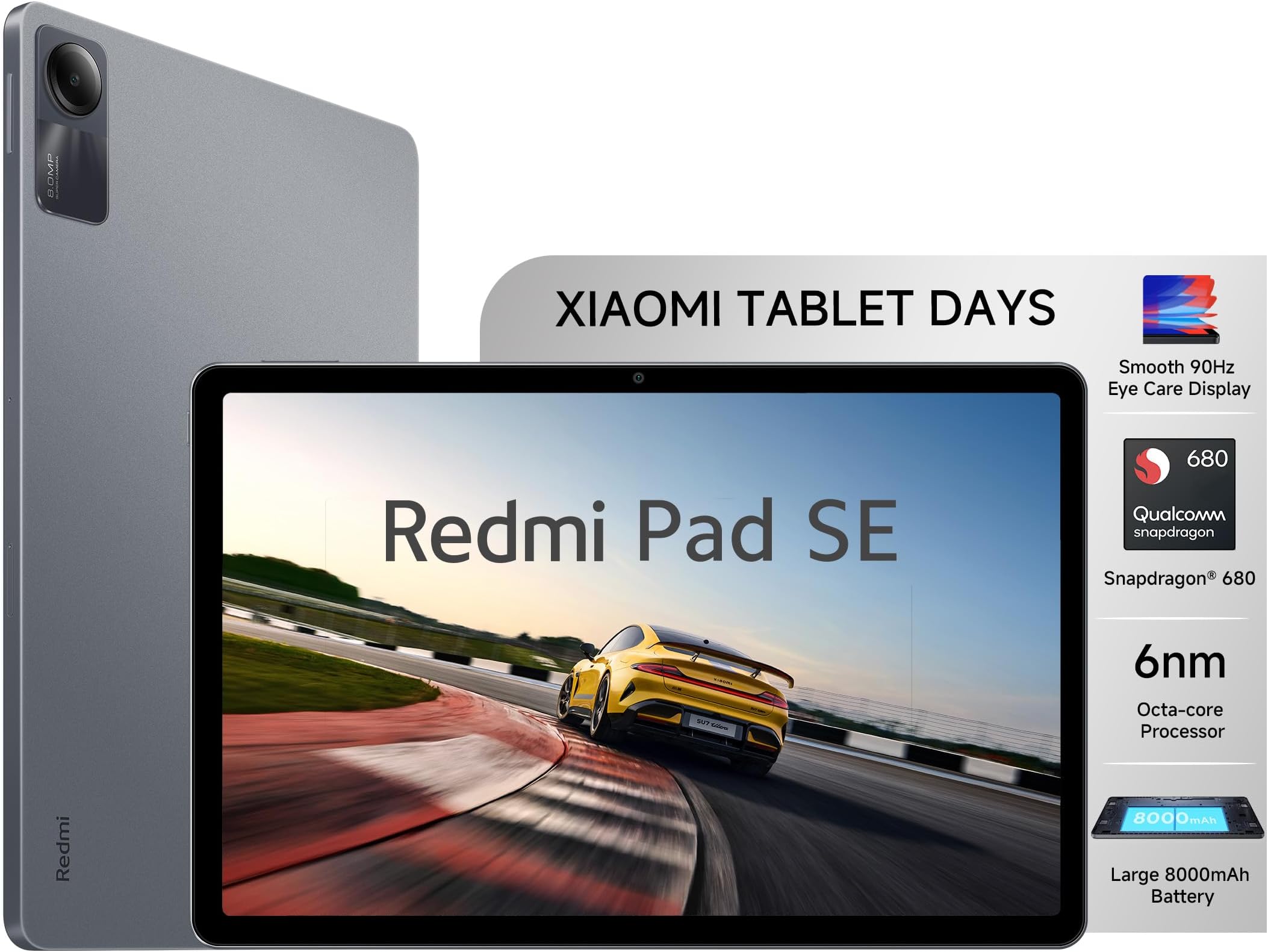 Redmi Pad SE| All Day Battery | Qualcomm Snapdragon 680| 90Hz Refresh ...