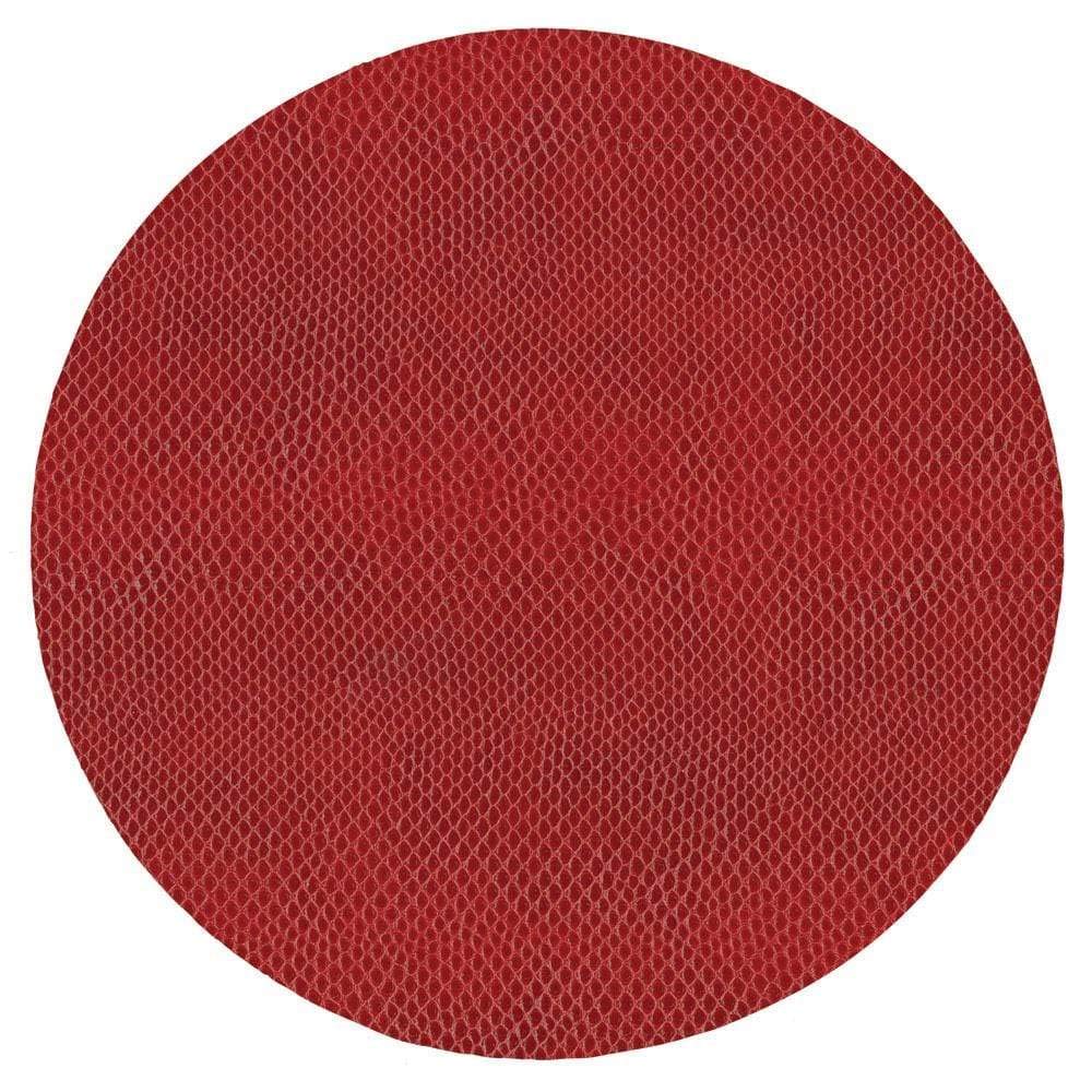 Amazon.com: Caspari Snakeskin Scales Felt-Backed Place Mats in Crimson ...