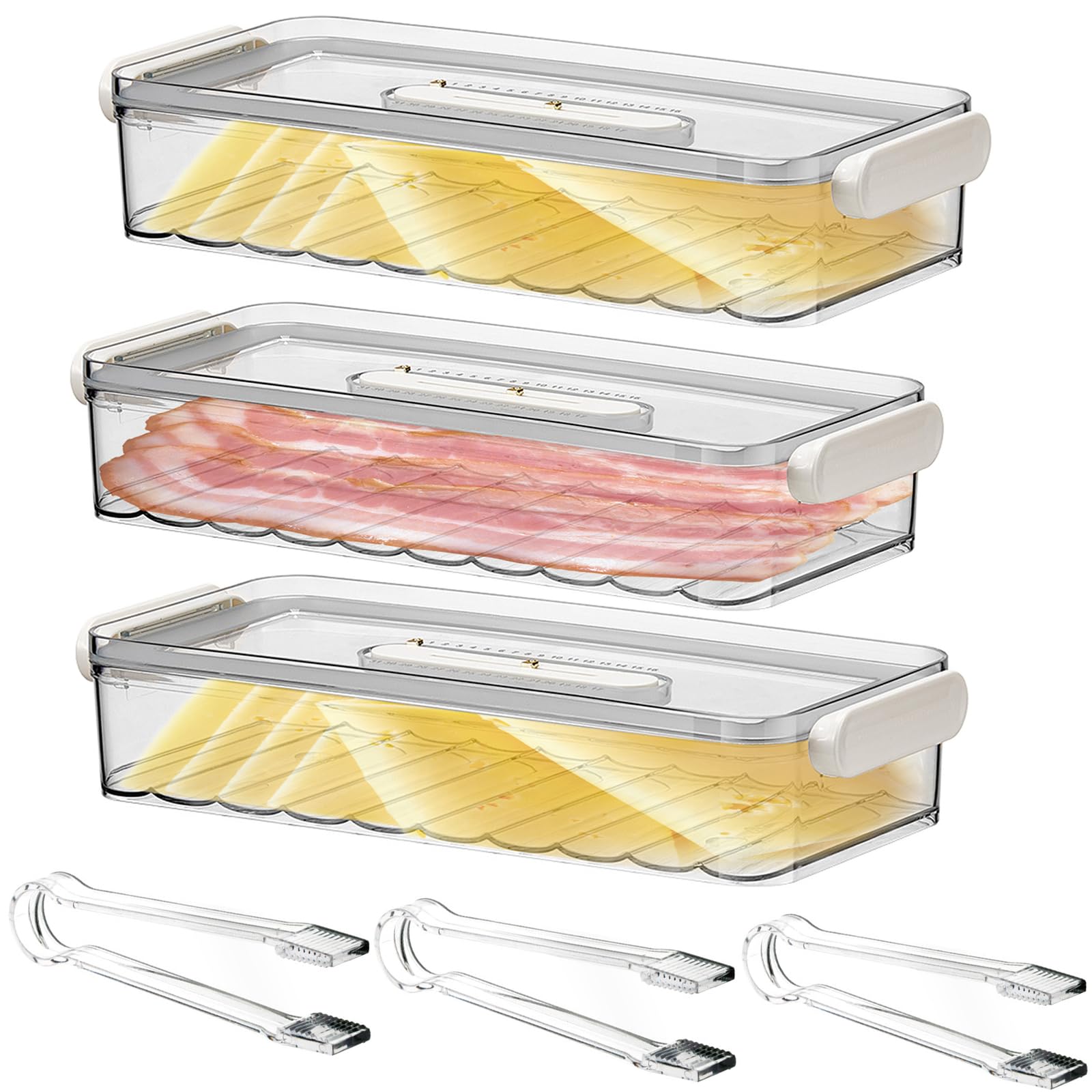 3PCS Cheese Saver 2.6 L/110 Oz,Bpa-Free Cheese Storage Cheese Container ...