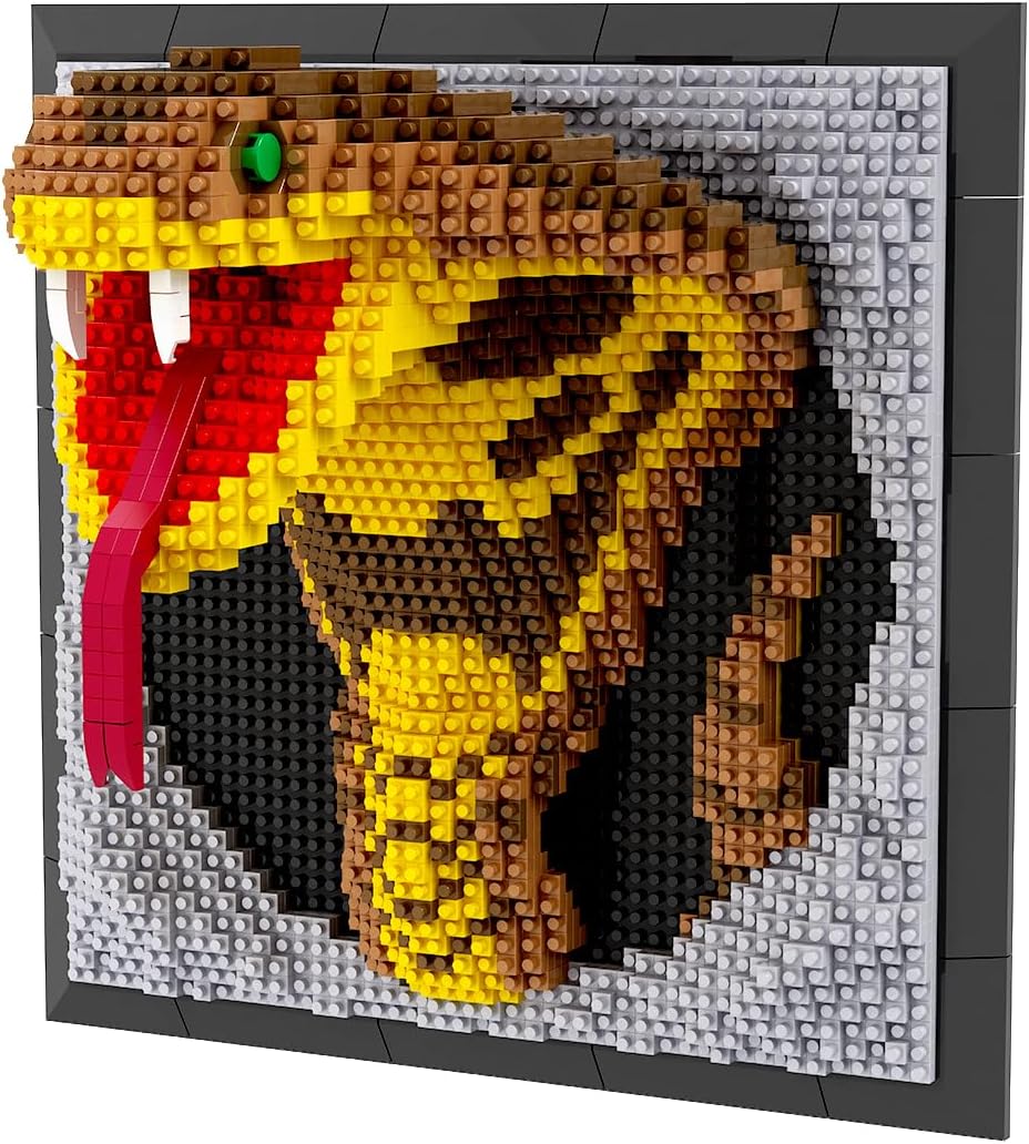 Amazon.com: BDYDT Wall Art Snake Building Blocks Set; A Wall Decor Set ...