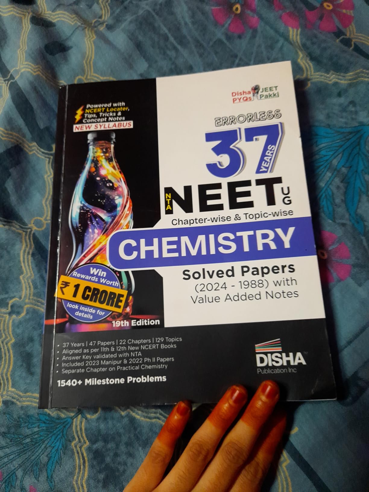 Errorless 37 Years NTA NEET (UG) Chapter-wise & Topic-wise CHEMISTRY Solved Papers (2024 - 1988 ...