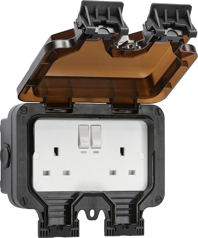 Smart WiFi Waterproof Outdoor Double Socket - Certified Works with ...