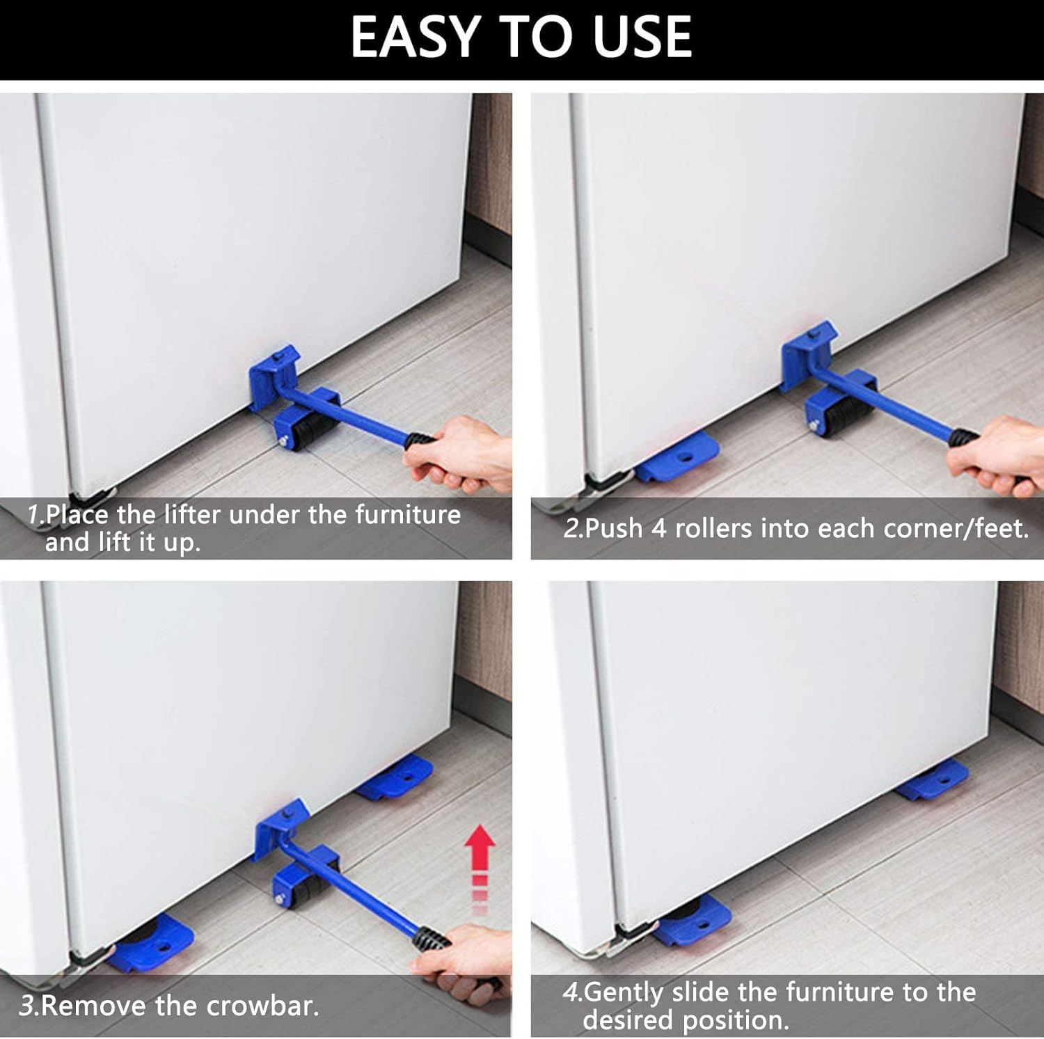 Dyna-Living Furniture Lifter Mover Tools Set Upgraded Heavy Duty ...