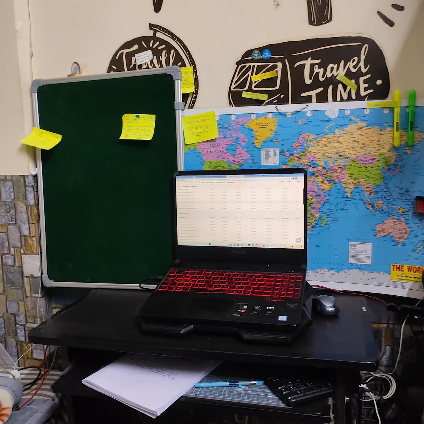CARTREF Notice Board for Study Room and Office Wall - Display Board 1.5 ...