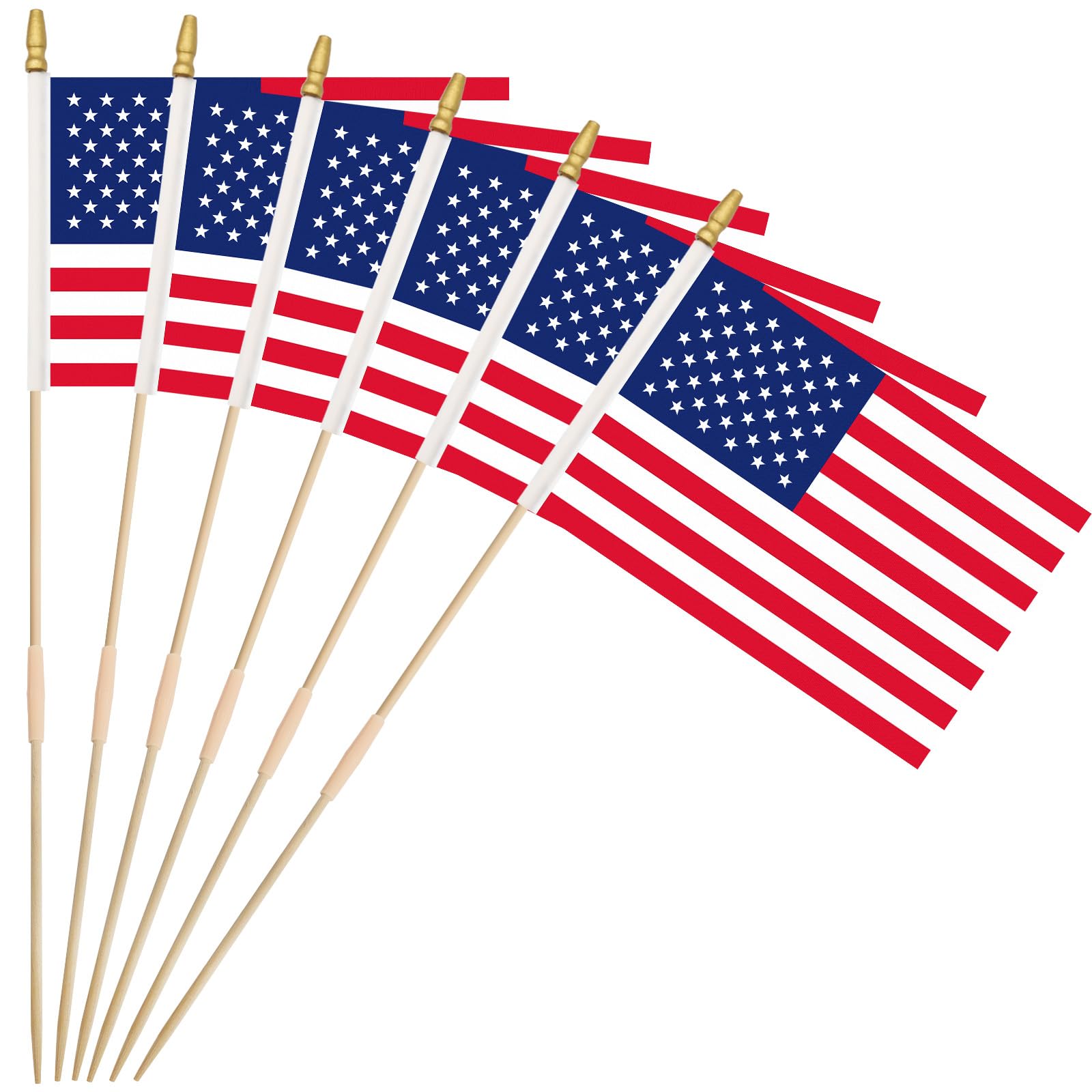 Snapklik.com : Pack Of 12, Handheld American Flags 8x12 Inch - Small ...