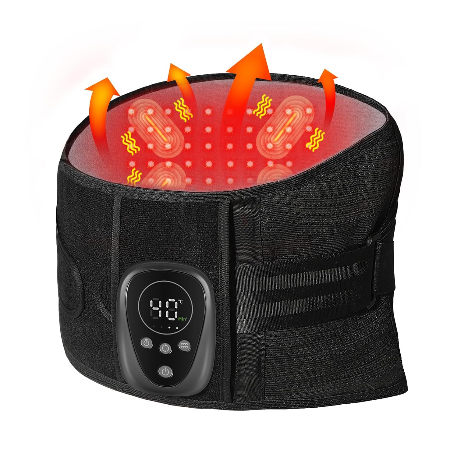 HONGJING Red Light Massage Back Brace for Lower Back Pain Relief ...