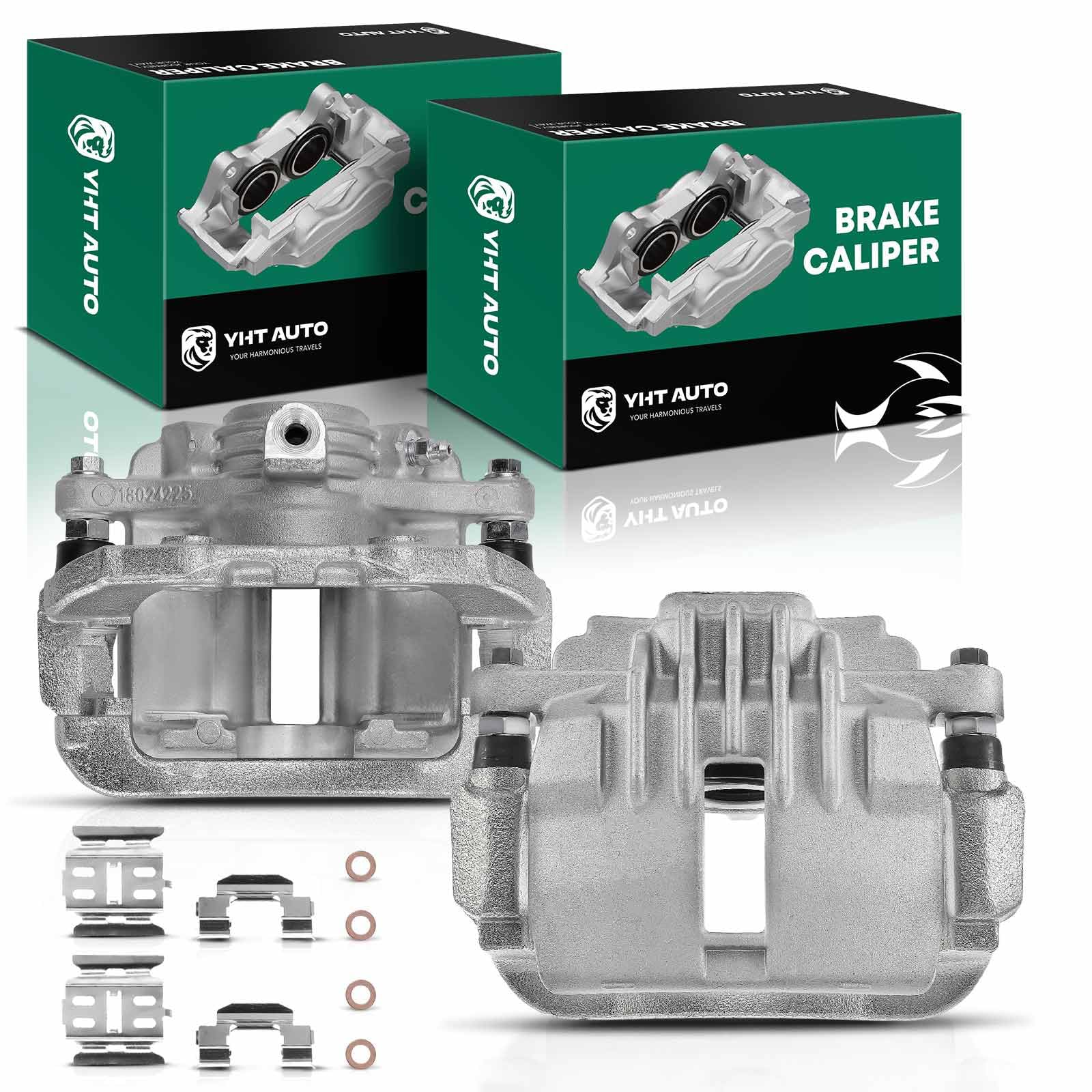 Amazon.com: Set of 2 Rear Side Brake Caliper Assembly Compatible with ...