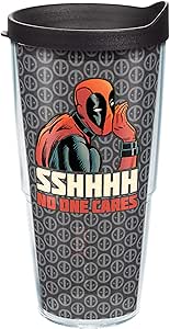 Amazon.com | Tervis Marvel Deadpool Shhh No One Cares Made in USA ...