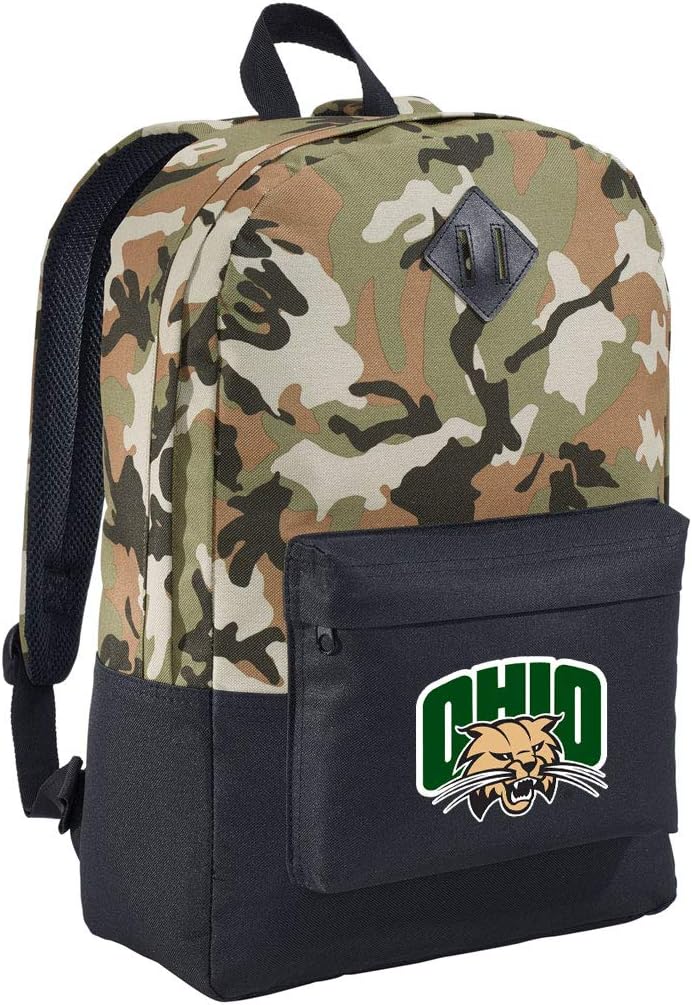 Amazon.com: Broad Bay Ohio University CAMO Backpack MEDIUM Ohio Bobcats ...