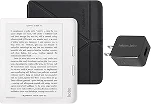 Amazon.com: Kobo Libra 2 White Bundle with Black SleepCover and AC ...