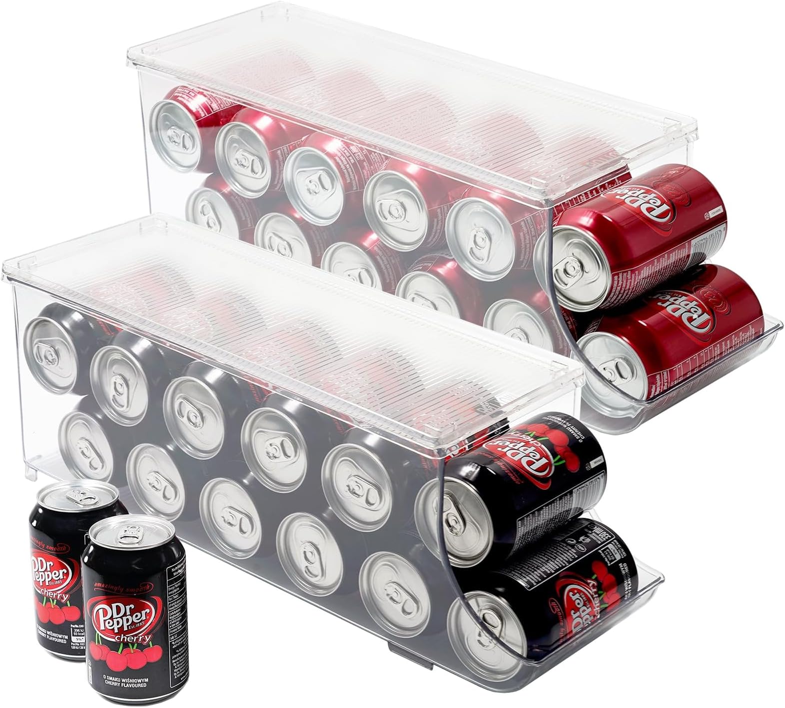 Amazon.com: Xicennego Adjustable Soda Can Organizer for Refrigerator ...