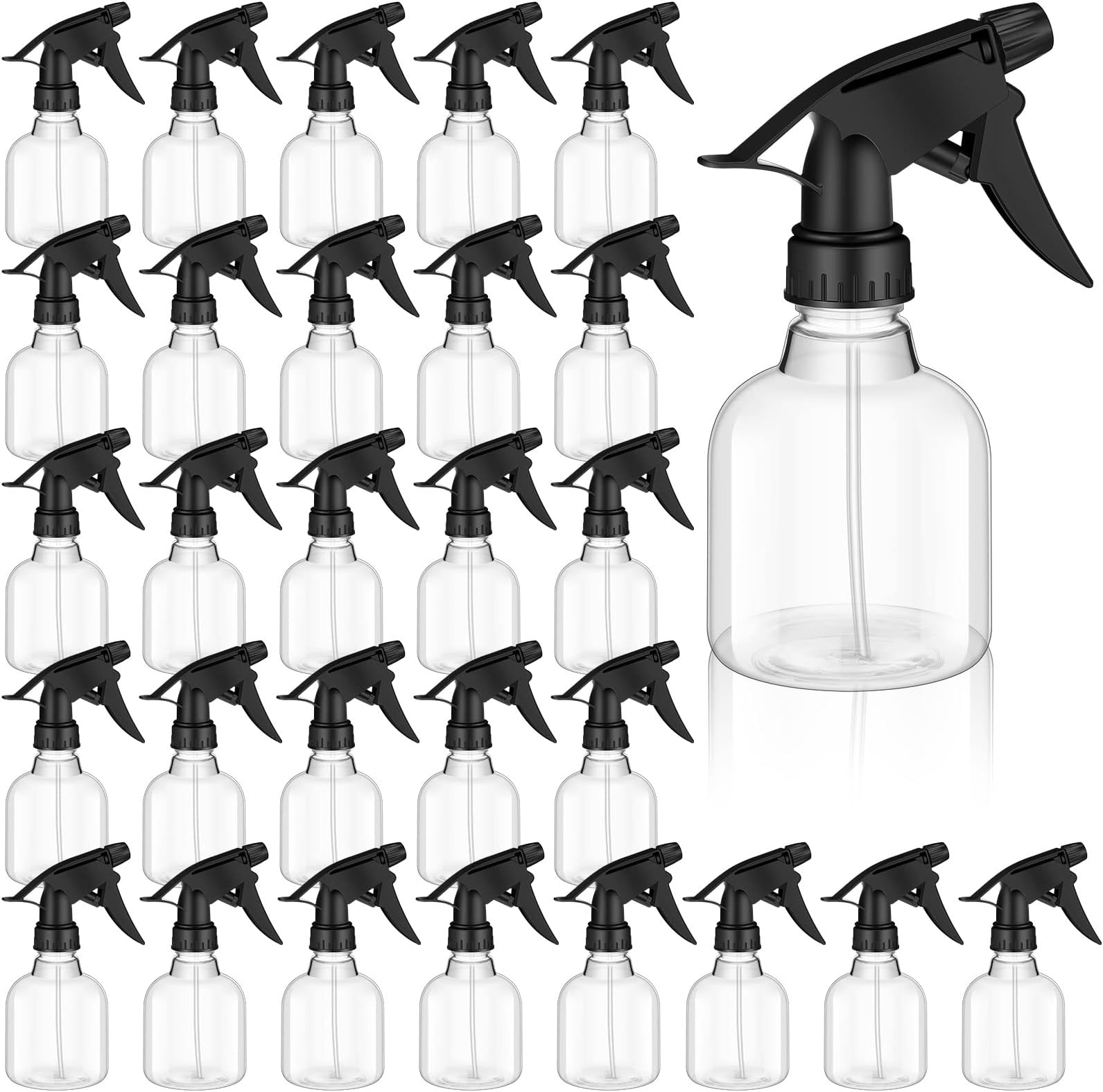 Amazon.com: Kiloline Empty Spray Bottle Clear PET Plastic 200ml Bottles ...