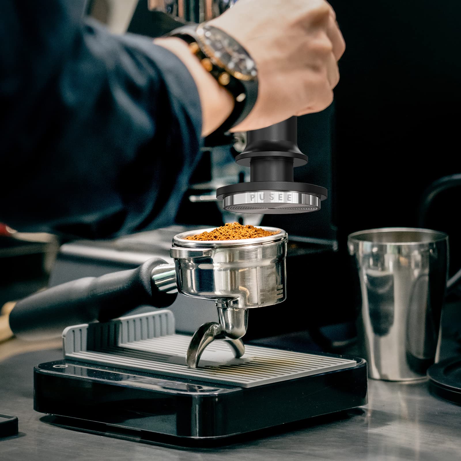 PUSEE 49mm Espresso Coffee Tamper,Premium Calibrated Espresso Tamper ...